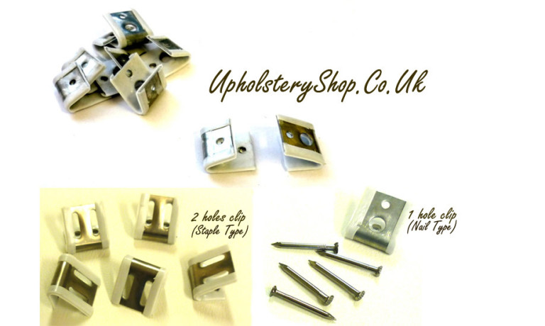 Clips For Zig Zag/Serpentine / No Sag Springs (Pair) - UpholsteryShop.Co.Uk