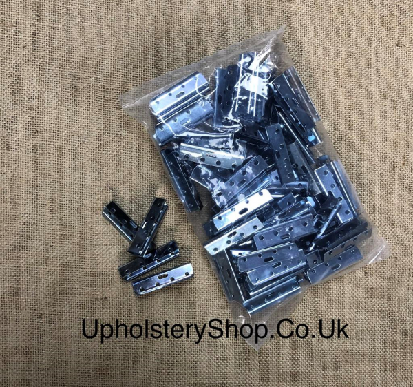 End Clips for 2" Webbing (Pair or 100 bag) - UpholsteryShop.Co.Uk